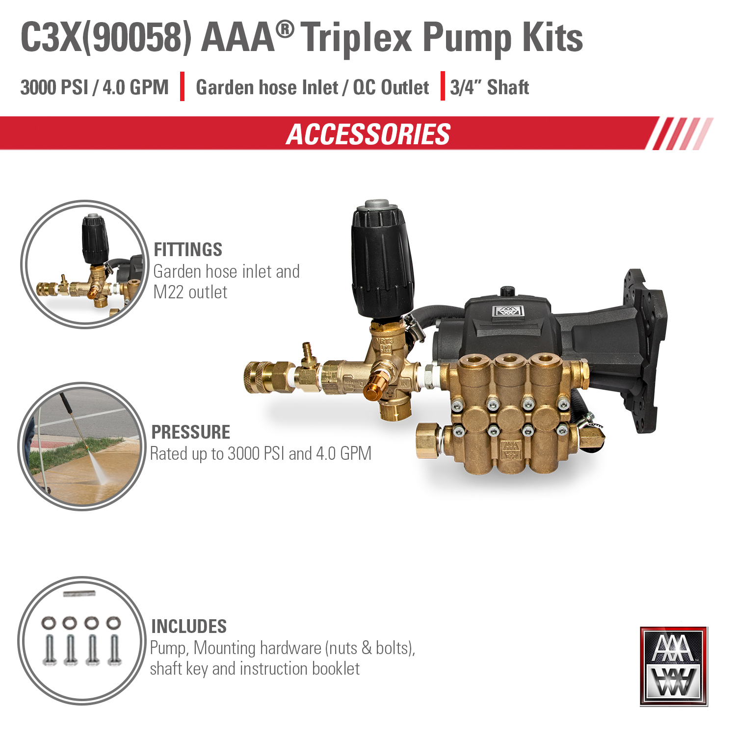 AAA C3X Pump Kit 90058 | Simpson