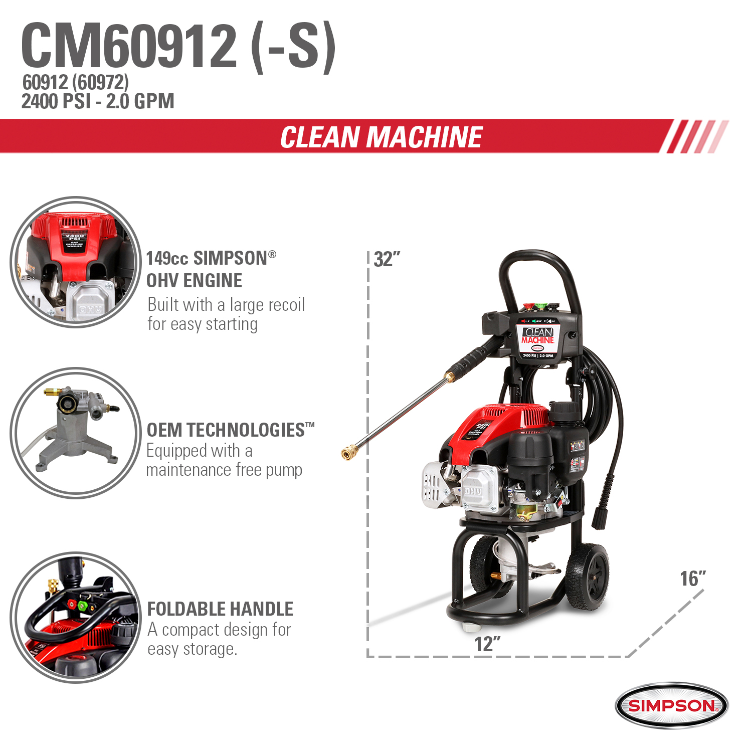 Clean Machine CM60912|Simpson